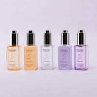 China Square Serum Dropper Bottles with Silk Screen/Hot Stamping/Labeling Printing in Clear Green Blue or White for sale