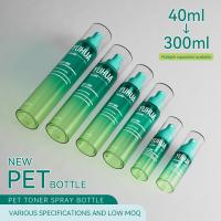 China Silk Screen Printing PET Spray Bottle with Fine Mist Spray Pattern for sale