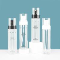 China 150ml Frosted Transparent PET Spray Bottle with Makeup Toner Lotion Pump for Skincare Packaging for sale