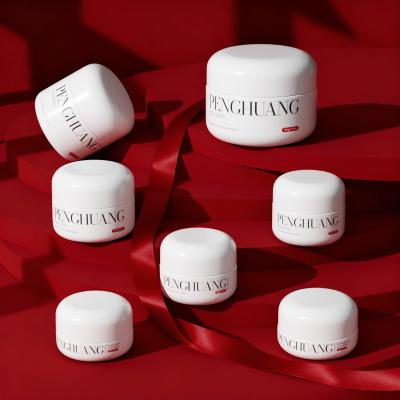 China White/Transparent/Custom Glass Cream Jar Perfect for Your Luxury Skincare Line for sale