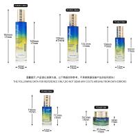 China Custom Luxury Gradient Glass Bottle Set for Skincare and Beauty Packaging OEM ODM Cosmetic Glass Bottle Set with Jar for sale