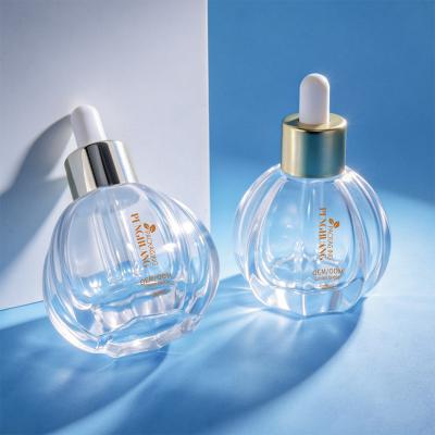 China Amber Serum Dropper Bottles Manufactured by Auto Machine Perfect for Essential Oil and Skincare Packaging for sale