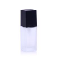 China 30ml Empty Liquid Foundation Bottles FDA Certified With Black Cover Cap for sale