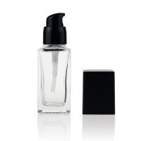 China 30ml Empty Liquid Foundation Bottles FDA Certified With Black Cover Cap for sale