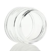 China 50g Glass Jar Cream Glass Jar With Gold Cap for sale