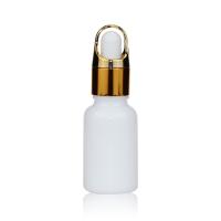 China 15ml Oil Dropper Glass Bottle Empty White Porcelain Cosmetic Containers for sale
