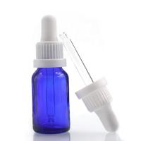 China 15ml Blue Glass Bottle With Dropper Bottles For Essential Oils,Lab Chemicals for sale