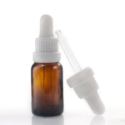 China Aluminum Screw Cap Brown Glass Dropper Bottle 15ml Essential Oil Bottles for sale