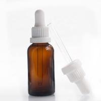 China Brown Essential Oil Glass Dropper Bottles Block Light 30ml Amber Bottles With Dropper for sale