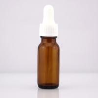 China Plastic PP Cap Boston Glass Bottles 15ml Amber Glass Bottles With Dropper for sale
