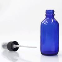 China Round ODM Boston Glass Bottles 2 Oz Blue Glass Spray Bottles for sale