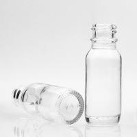 China Plastic PP 15ml Boston Glass Bottles Clear Round For Massage Oil for sale