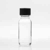 China Plastic PP 15ml Boston Glass Bottles Clear Round For Massage Oil for sale