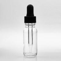 China Plastic PP 15ml Boston Glass Bottles Clear Round For Massage Oil for sale