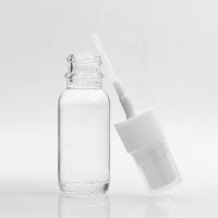China Plastic PP 15ml Boston Glass Bottles Clear Round For Massage Oil for sale