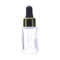 China Skin Care Serum Dropper Bottles Empty Square 20ml Clear Color for sale