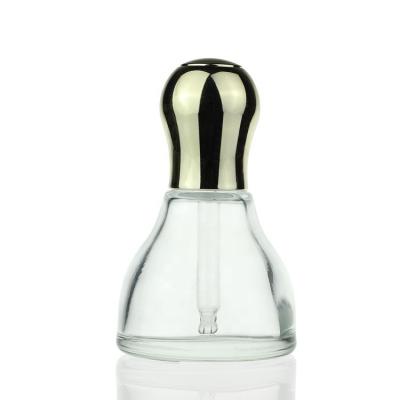 China Cosmetics 45ml Packaging Serum Bottle Luxury Unqiue Oval Shape for sale