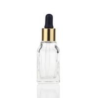 China Clear 35ml Luxury Glass Dropper Bottles Cosmetic Packaging For Serum for sale