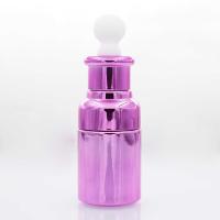 China light smooth 100ml Glass Dropper Bottles Purple Painting with rubber head for sale