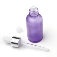 China Custom 15ml 30ml 50ml 100ml Serum Dropper Bottles OEM Purple Painting for sale