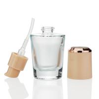 China Square 30ml Glass Foundation Bottle with Lotion Pump for Cosmetics Packaging for sale