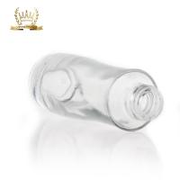 China Clear Glass 50ml Cosmetic Lotion Pump Bottle high end atmosphere for sale