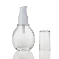 China Yuhua 35ml Cosmetic Lotion Pump Bottle Eco Friendly Clear Glass for sale