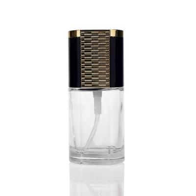 China Square Transparent Lotion Bottle 30ml Refillable Foundation Bottle for sale