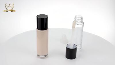 China High End 30ml Clear Empty Glass Bottle Pump Cap for Liquid for sale