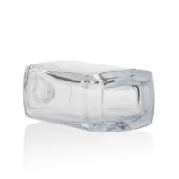 China 30ml Clear Square Glass Lotion Bottle Empty Cosmetic Foundation Container F131 for sale