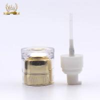China 35ml Clear Glass Foundation Bottle with Acrylic Cover and Lotion Pump for Cosmetics for sale