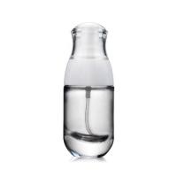China Empty Clear 30ml Glass Foundation Bottle with White Pump Round Shape F139 for sale