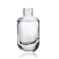 China Empty Clear 30ml Glass Foundation Bottle with White Pump Round Shape F139 for sale