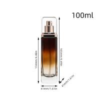 China Empty Square 120ml Lotion Glass Bottles Spray Pump 4 Oz Amber Glass Bottles for sale