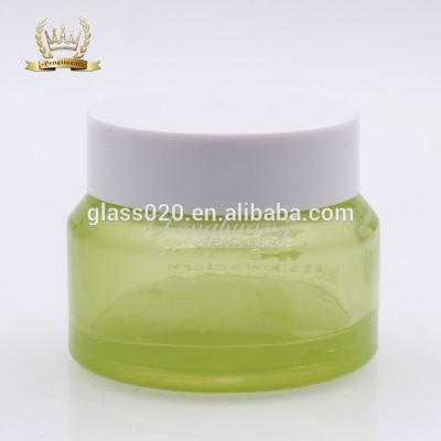 China 15ml 30ml 50ml Skin Care Packaging Green Eye Cream Jar for sale