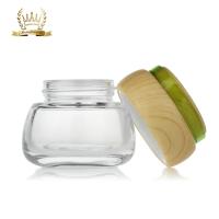China Bamboo Lid 20ml-120ml Cosmetic Bottle Packaging For Skin Care Products for sale