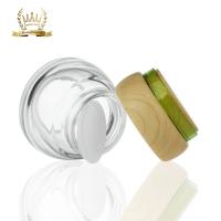 China Bamboo Lid 20ml-120ml Cosmetic Bottle Packaging For Skin Care Products for sale