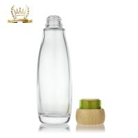 China Bamboo Lid 20ml-120ml Cosmetic Bottle Packaging For Skin Care Products for sale