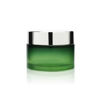 China 30ml 60ml 120ml Cosmetic Packaging Set Reusable Green Round Shape for sale