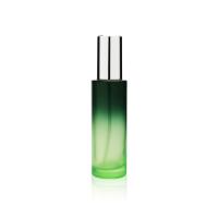 China 30ml 60ml 120ml Cosmetic Packaging Set Reusable Green Round Shape for sale