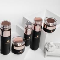 China Black 40ml-120ml Cosmetic Packaging Set For Skin Care Cream Lotion for sale