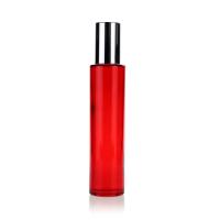China Red Luxury 30ml-120ml Cosmetic Packaging Set Pump Sprayer Screw Cap Sealing for sale