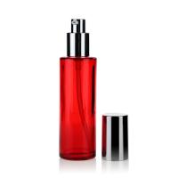 China Red Luxury 30ml-120ml Cosmetic Packaging Set Pump Sprayer Screw Cap Sealing for sale