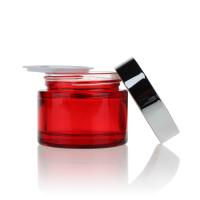 China Red Luxury 30ml-120ml Cosmetic Packaging Set Pump Sprayer Screw Cap Sealing for sale