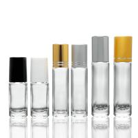China Round 15 Ml Roller Bottles Amber Frosted Bottles For Perfume Oil Packaging for sale