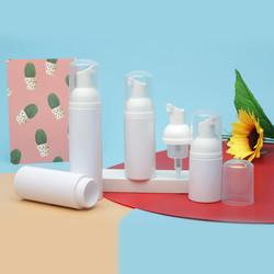 China Round Shape 50ml PET Plastic Bottle Refillable Transparent PET Bottles for sale