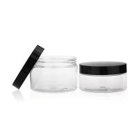 China Clear 200ml Plastic Packaging Jars PET Recyclable Cosmetic Jars for sale