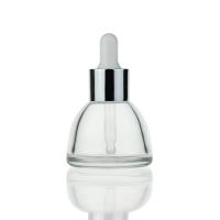China Unique Shape Skin Care Serum Oil Use 15ml Clear Glass Dropper Bottle In Stock Good Bottles S039 for sale