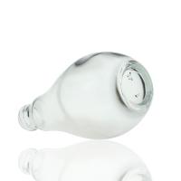 China 60ml Serum Dropper Bottles Unique Shape Glass Bottle For Serum With Gold Cap for sale