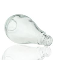 China 60ml Serum Dropper Bottles Unique Shape Glass Bottle For Serum With Gold Cap for sale